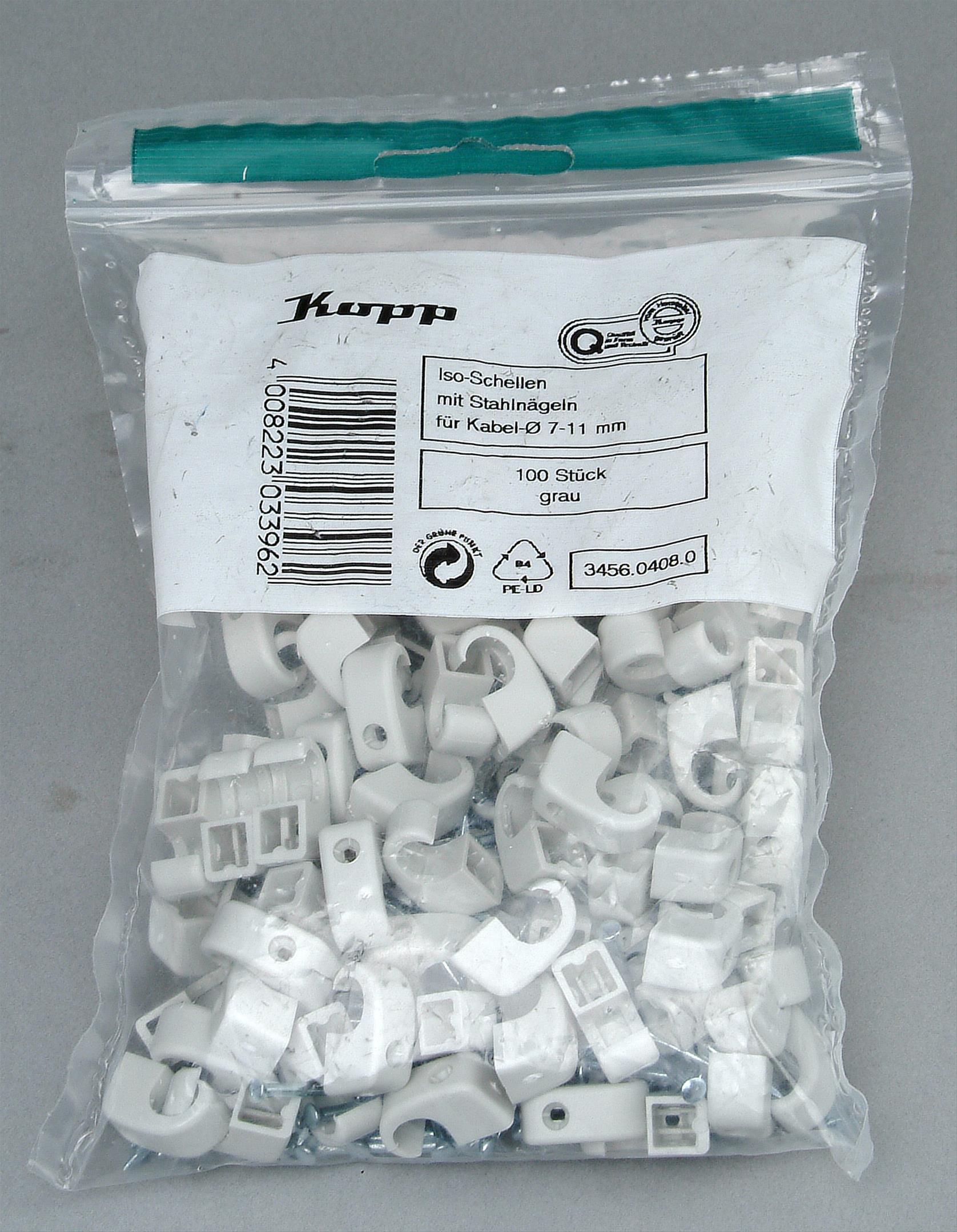 Kopp Iso-Schellen 7 - 11mm mit Stahlnadeln 100Stück | edinger Warenhaus ...