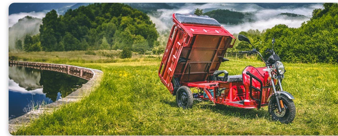 AMR Cargo-Muli 350 Lastendreirad elektro rot | Elektro Transporter ...